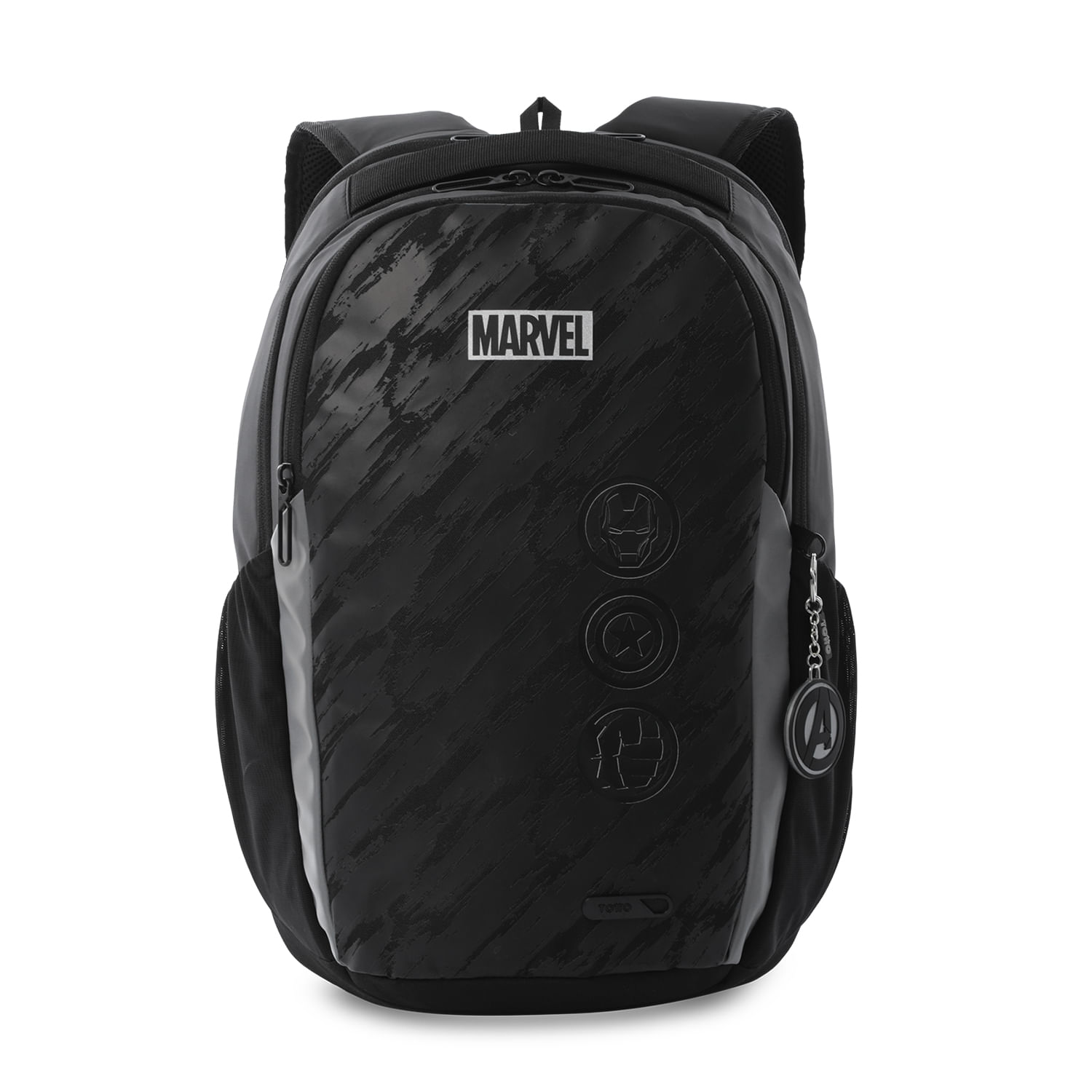 Morral Juvenil Marvel Black Mediano - Totto - Lo hacemos juntos